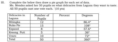 VIDEO Solution Complete The Below Then Draw A Pie Graph For Each Set
