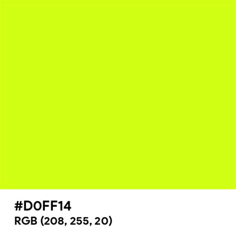 Arctic Lime Color Hex Code Is D0ff14