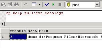Full Text Search On SQL Part Database Journal