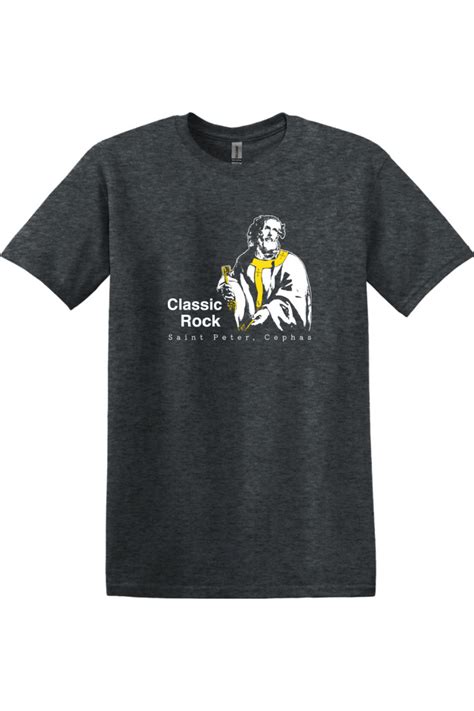 Classic Rock St Peter Cephas Adult T Shirt Sock Religious