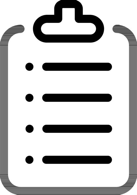 Flat Illustration Of Clipboard Line Icon 24460292 Vector Art At Vecteezy