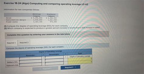 solved exercise 18−24 algo computing and comparing