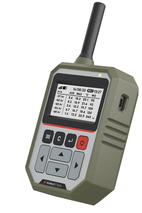 Wind Speed Anemometer Data Logger WL 21 Scarlet Tech