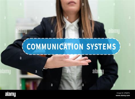 Conceptual Caption Communication Systems Business Overview Flow Of Information Use Of Machine