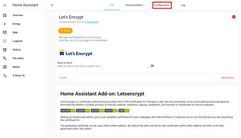Enable Using Lets Encrypt In Home Assistant