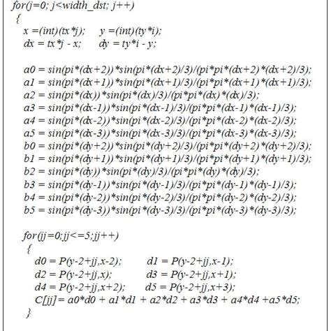 nearest neighbour image scaling algorithm download scientific diagram