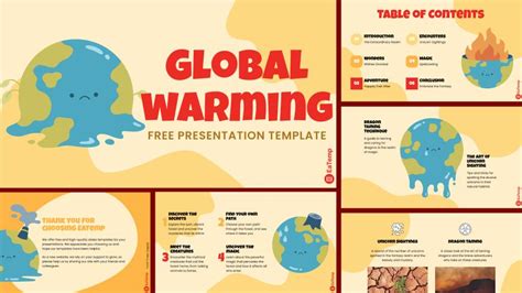 Global Warming Ppt Presentation Template Eatemp