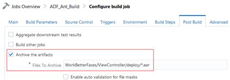 Configuring And Building An Adf Application Using Ant In Oracle Developer Cloud Service Classic