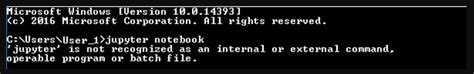 Windows 10 Jupyter Notebook Will Not Open From Command Prompt Stack