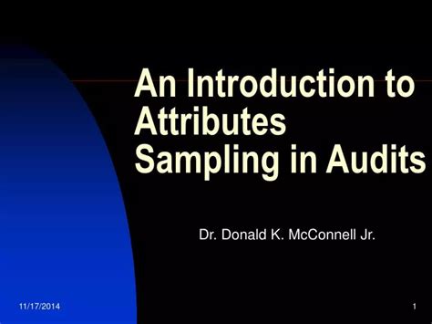 Ppt An Introduction To Attributes Sampling In Audits Powerpoint Presentation Id 6704748