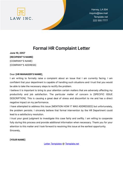 Free Formal Letter Templates Editable And Printable