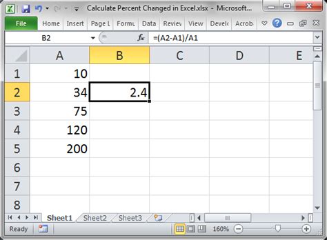 Calculate Percent Change In Excel TeachExcel