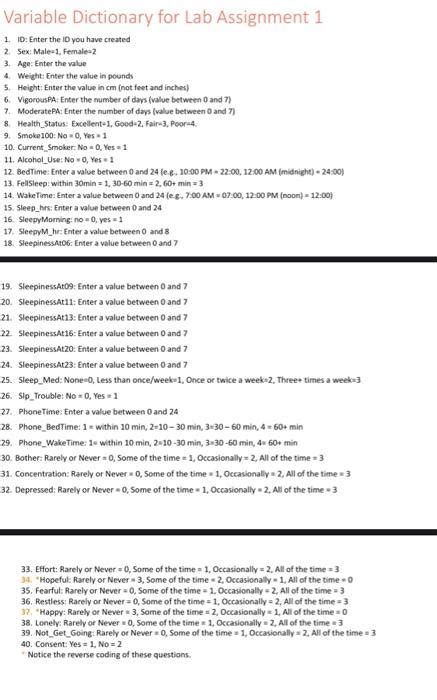 Solved Lab Assignment Part Data Creation Total Chegg Com