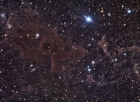 Molecular Clouds In Cepheus Lbn 552 Clouds Stars At Night Molecular