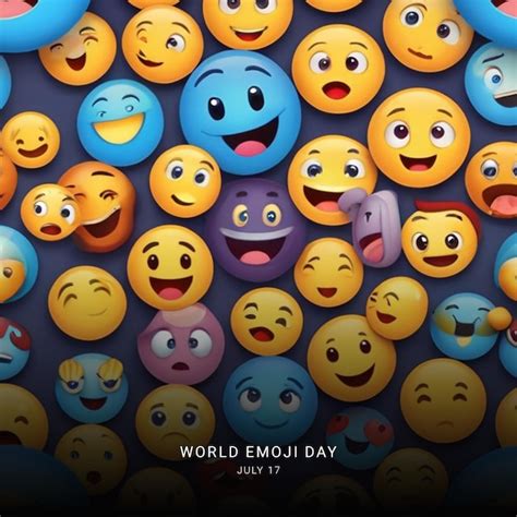Premium Photo Emoji World Emoji Day 17 July