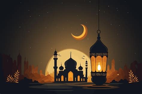 아름다운 라마단 카림 배경 이슬람 장식 프리미엄 벡터