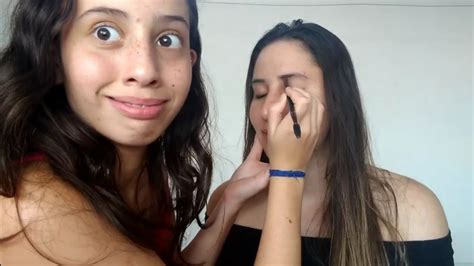 Fazendo Make Na Minha Irmã Youtube