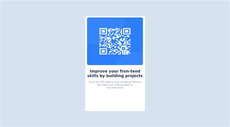 Frontend Mentor QR CODE COMPONENT USING HTML CSS Coding Challenge