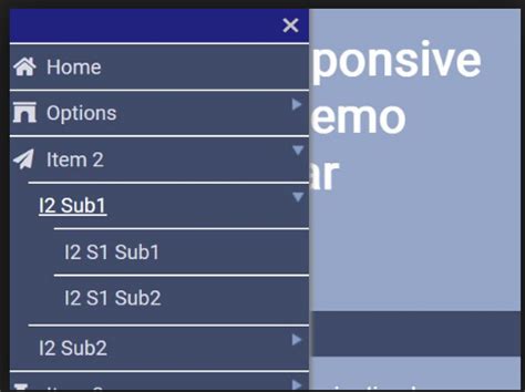 Responsive Dropdown Navigation Bar Pakainfo