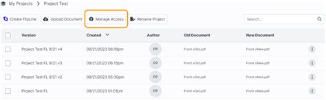 Manage Project Access