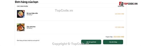 Đồ án Website đặt đồ ăn Nhanh Bằng Php And Mysql đầy đủchức Năng Quản Trị Và Người Dùng Giỏ Hàng
