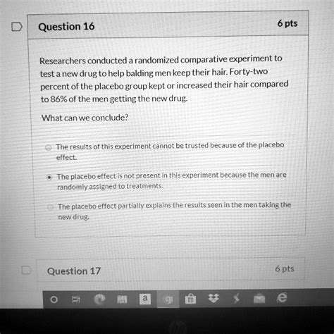 Solved Researchers Conducted A Randomized Comparative Experiment To Test A New Drug To Help