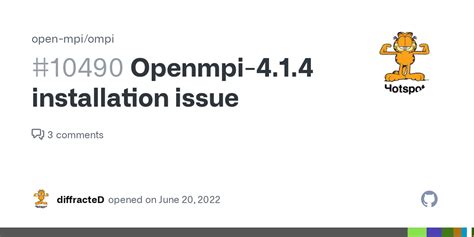 openmpi 4 1 4 installation issue · issue 10490 · open mpi ompi · github