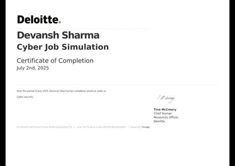 Deloitte Cybersecurity Virtualinternship Forage Infosec Securecoding Threatanalysis