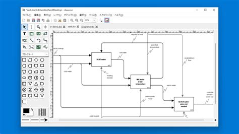 dia diagram editor 0 97 2 ダウンロードと使い方 ソフタロウ