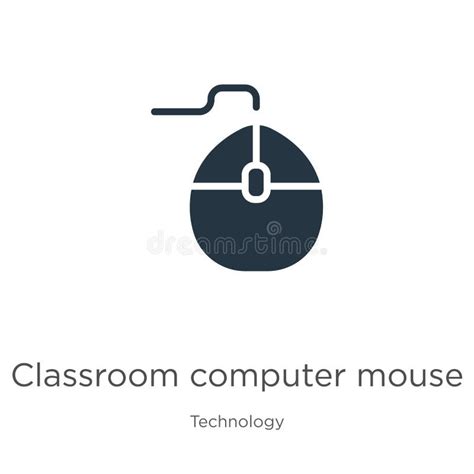 Classroom Computer Mouse Icon Vector Trendy Flat Classroom Computer Mouse Icon From Technology