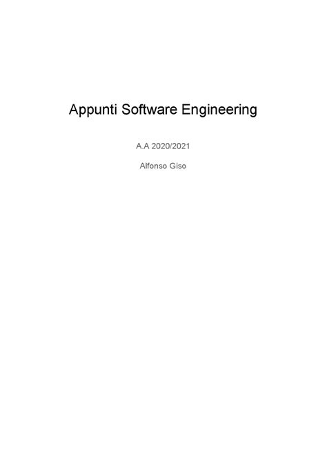 appunti software engineering appunti di ingegneria del software docsity