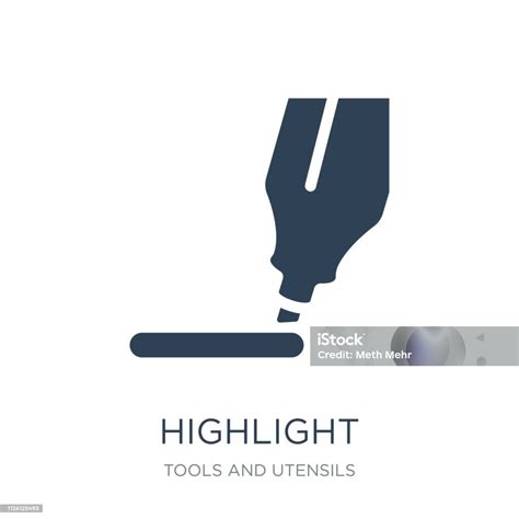 흰색 바탕에 아이콘 벡터를 강조 도구와 식기 컬렉션에서 유행 채워진된 아이콘을 강조 표시 벡터 일러스트 레이 션을 강조 귀여운에 대한 스톡 벡터 아트 및 기타 이미지