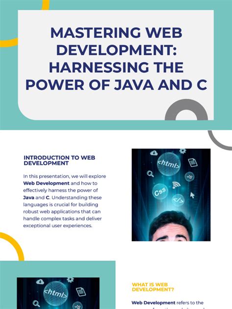Slidesgo Mastering Web Development Harnessing The Power Of Java And C