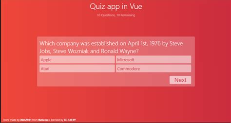 Quiz Apps Using Javascript