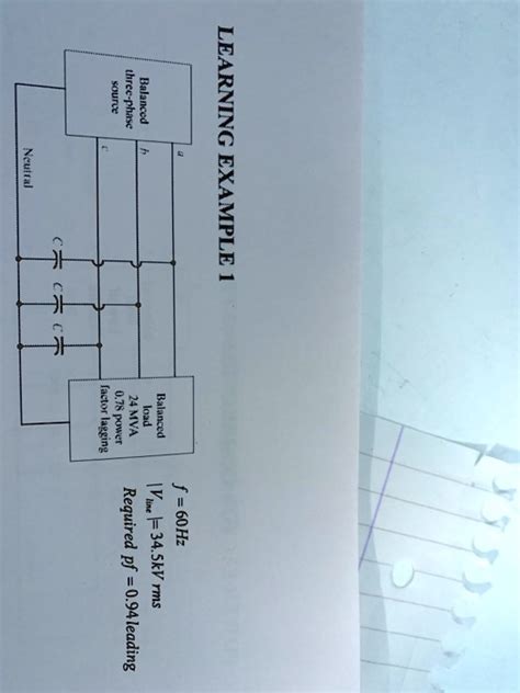 Solved Find The Value Of The Capacitor Based On The New Pf Value Source Three Phase Balanced
