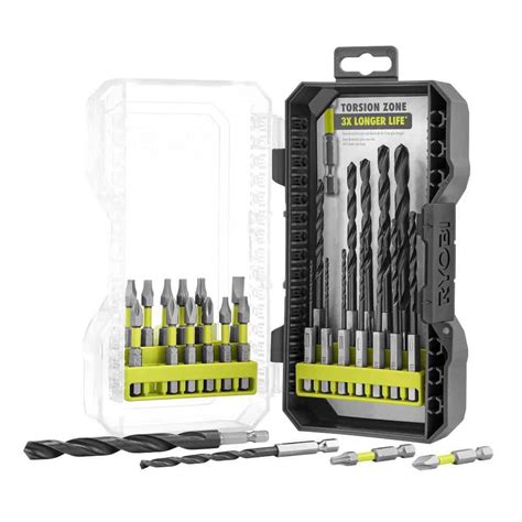 Ryobi Black Oxide Impact Drill And Drive Drill Bit Set 28 Piece A982801 The Home Depot
