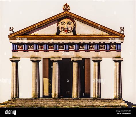 Reconstruction Of An Etruscan Temple