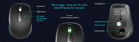 Powzan Backlit Wireless Keyboard And Mouse Rechargeable Quiet Wireless Keyboard