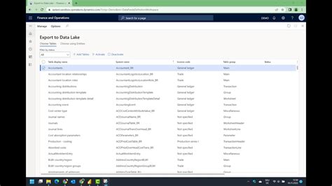 Dynamics 365 Fo Datalake Export Youtube