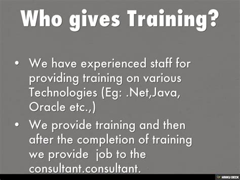 Training And Placement Oriented Program Ppt