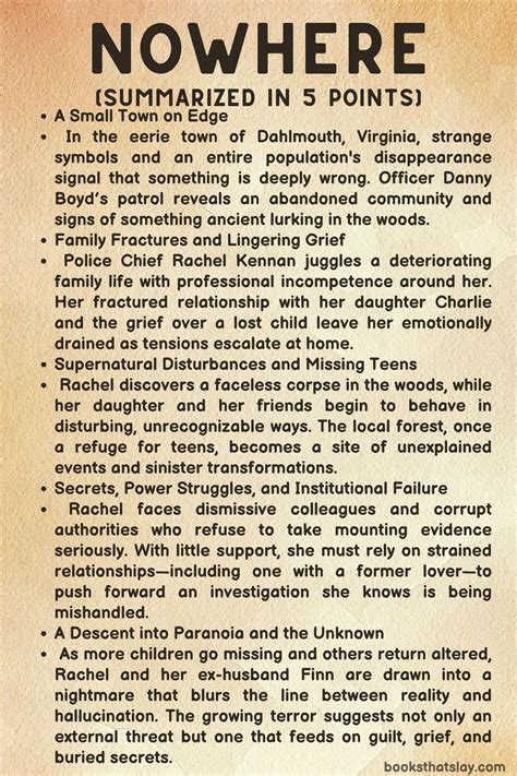 Nowhere By Allison Gunn Summary Characters And Themes