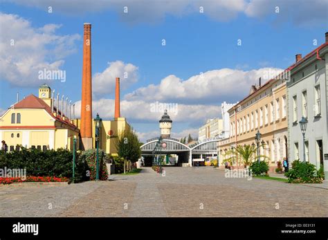 Exterior of the Pilsner Urquell Brewery in Pilsen, Czech Republic Stock ...