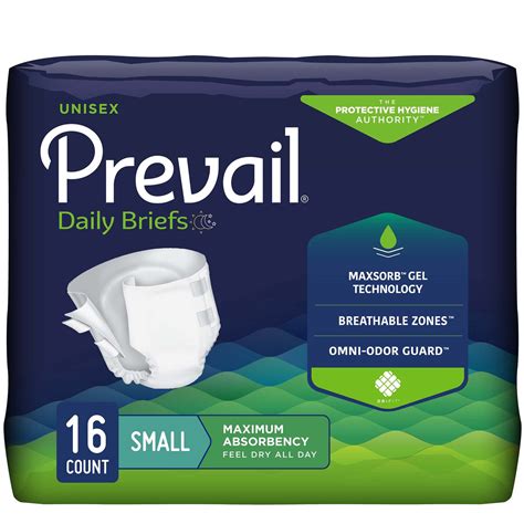 Prevail Small Daily Briefs Maximum Absorbency — Classic Health