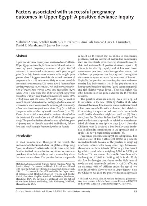 Pdf Factors Associated With Successful Pregnancy Outcomes In Upper