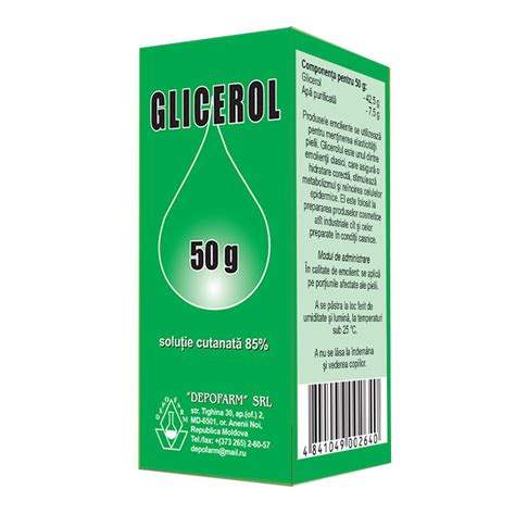 Glicerol 50g sol.uz ext. в наличии купить от felicia.md быстро с ...