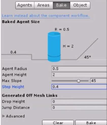 C NavMeshAgent In Unity Doesn T Bake Doesn T Turn Blue Stack Overflow