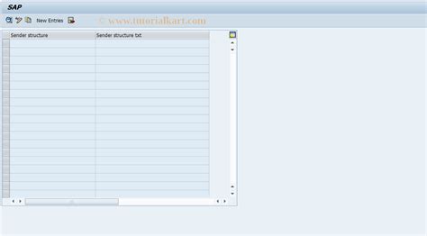kclfs sap tcode sender structures