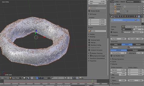 Uneven Particle System Fall On A Mesh Object Blender Stack Exchange