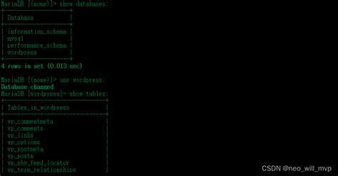 Wordpress忘记后台密码，只需修改mariadb数据库，一条命令解决！！！oracle Mysql Mariadb Vs Ocean Csdn专栏