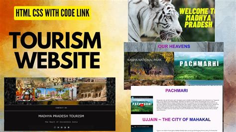 Tourism Website Using Html Css With Code Link Youtube
